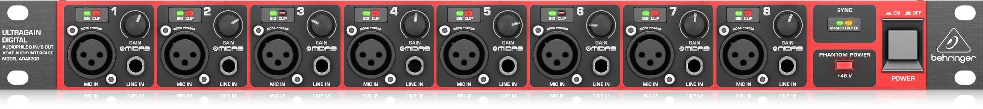 Behringer ADA8200 8-channel Microphone Preamp