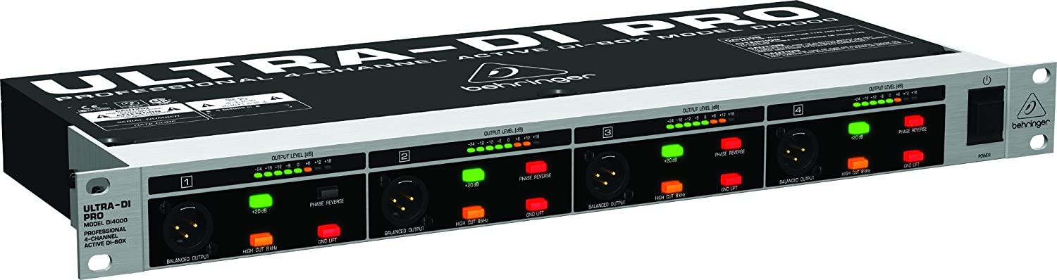 Behringer Ultra-DI Pro DI4000 4-channel Active Instrument Direct Box
