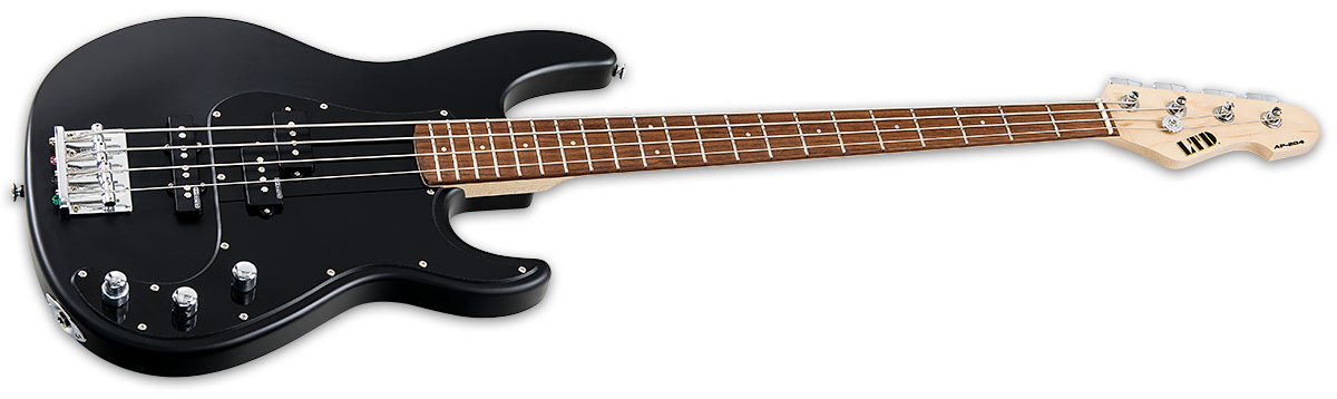 ESP LTD AP-204 4-String Bass, Black Satin Finish