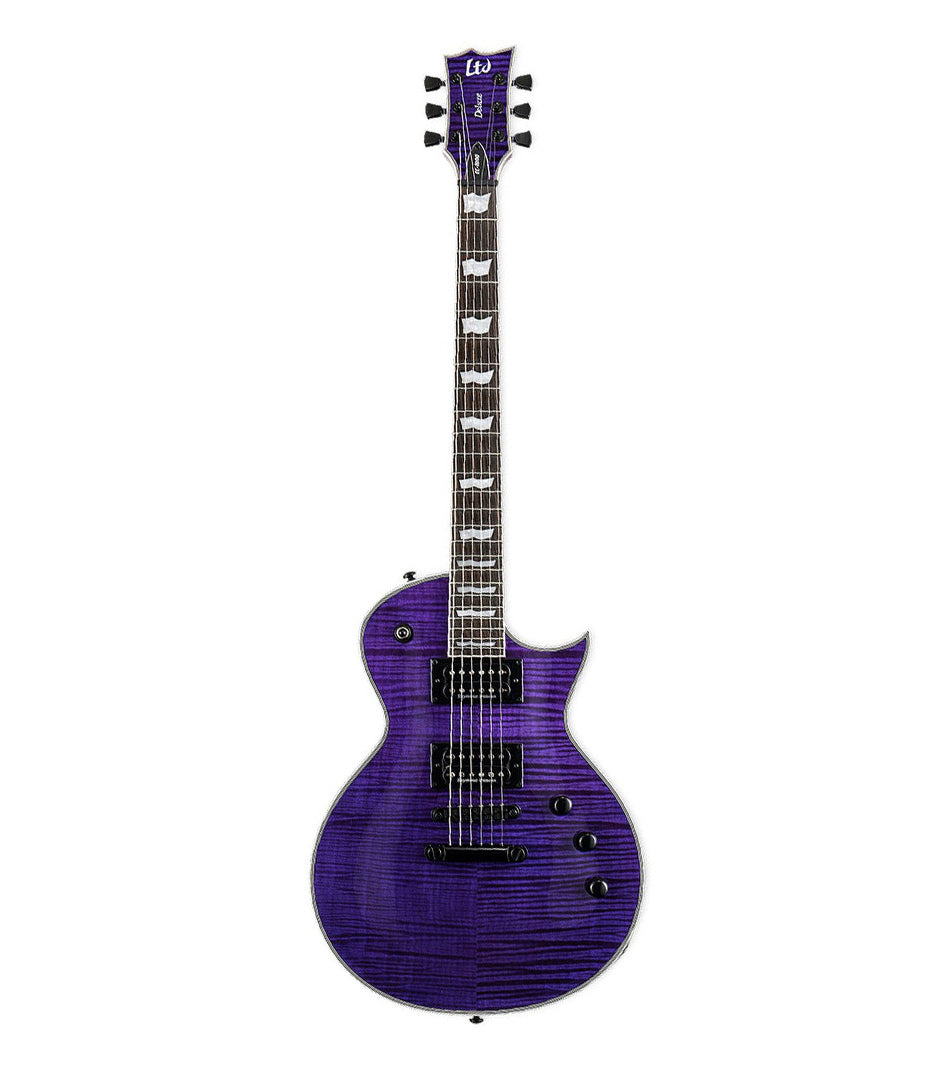 ESP LTD Deluxe Eclipse EC-1000, Flamed Maple Top, See Thru Purple Fini