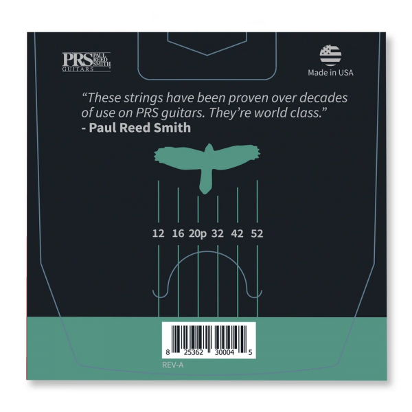 PRS Electric Guitar Strings Nickel Wound 12-52 Gauge