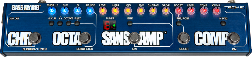 Tech21 Bass Fly Rig - SansAmp, Comp, OCTAFILTER, Chorus and Boost in O